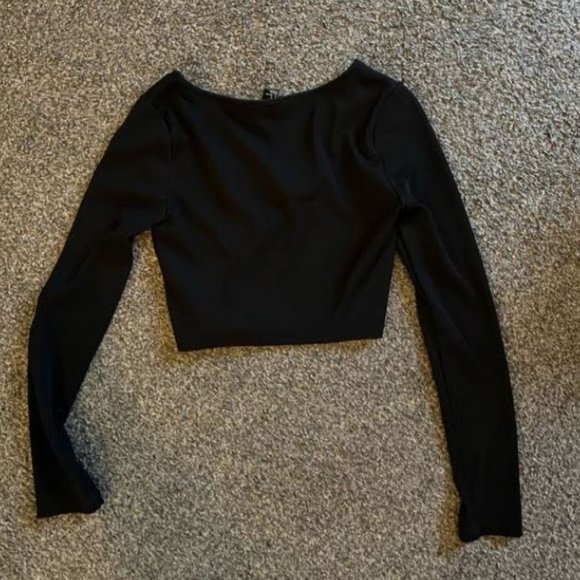 Forever 21 | Tops | Black Ribbed Crop Top | Poshmark